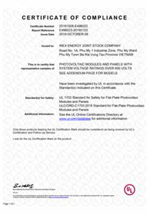 Solar Panel - PV Module - IREX - 100% Made by Vietnam